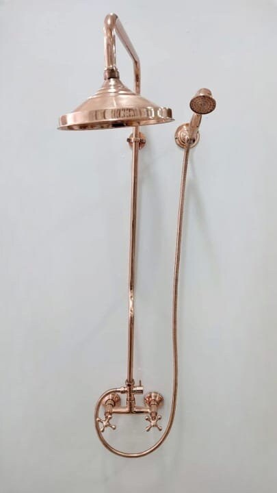 Pink Shower System ,copper Rain Shower System With Handheld Shower ...