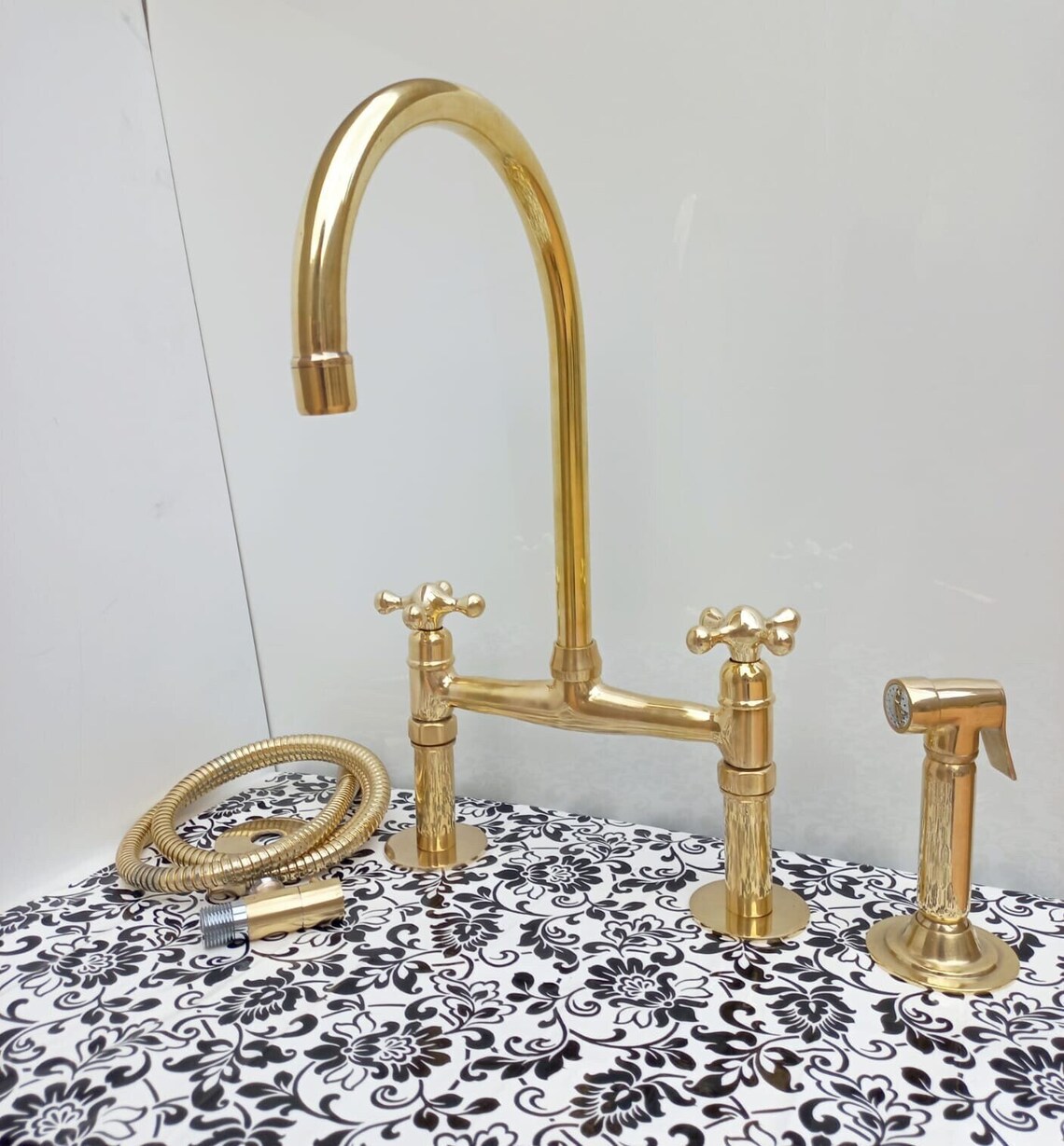 Unlacquered Solid Brass Kitchen Faucet , Kitchen Sink , Sink Faucet ...