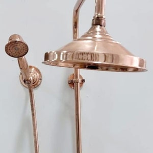 Pink Shower System ,copper Rain Shower System With Handheld Shower ...