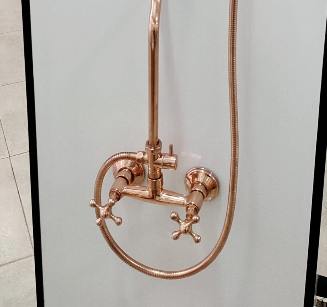 Pink Shower System ,copper Rain Shower System With Handheld Shower ...