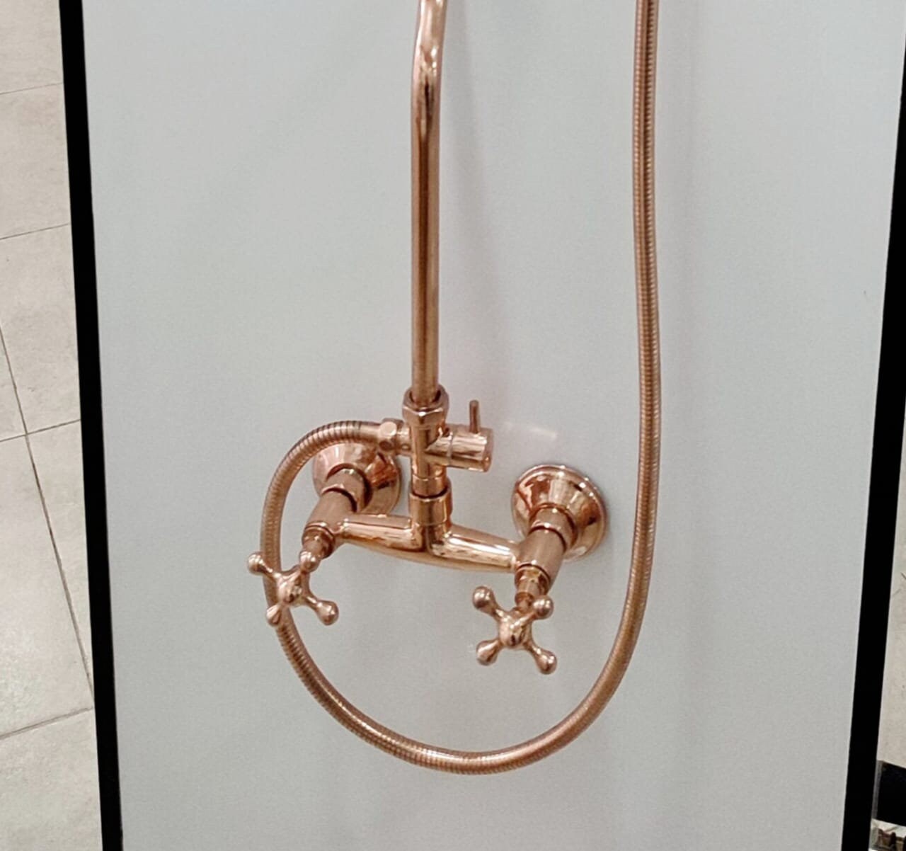 Pink Shower System ,copper Rain Shower System With Handheld Shower ...