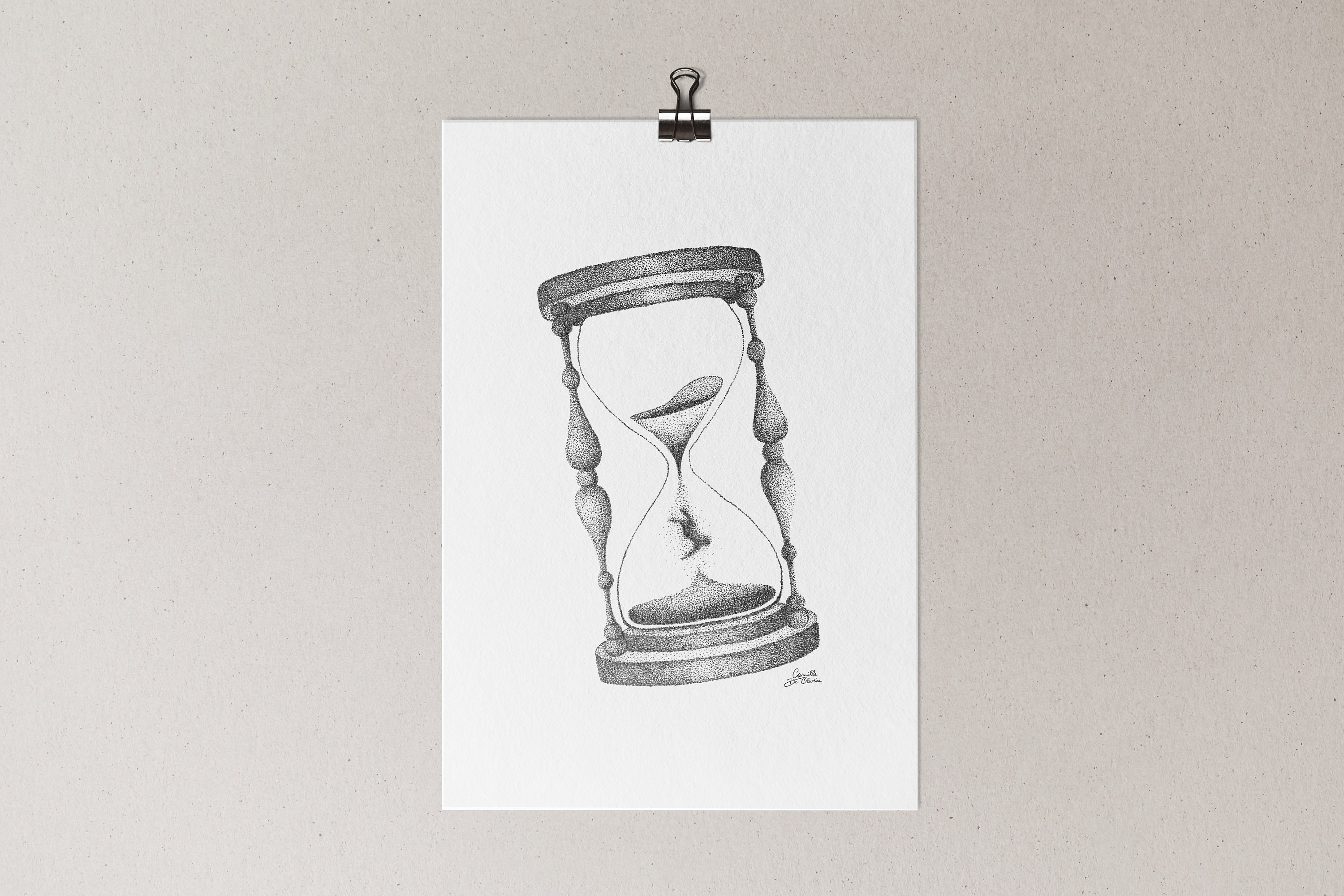 Hourglass Pencil Drawings