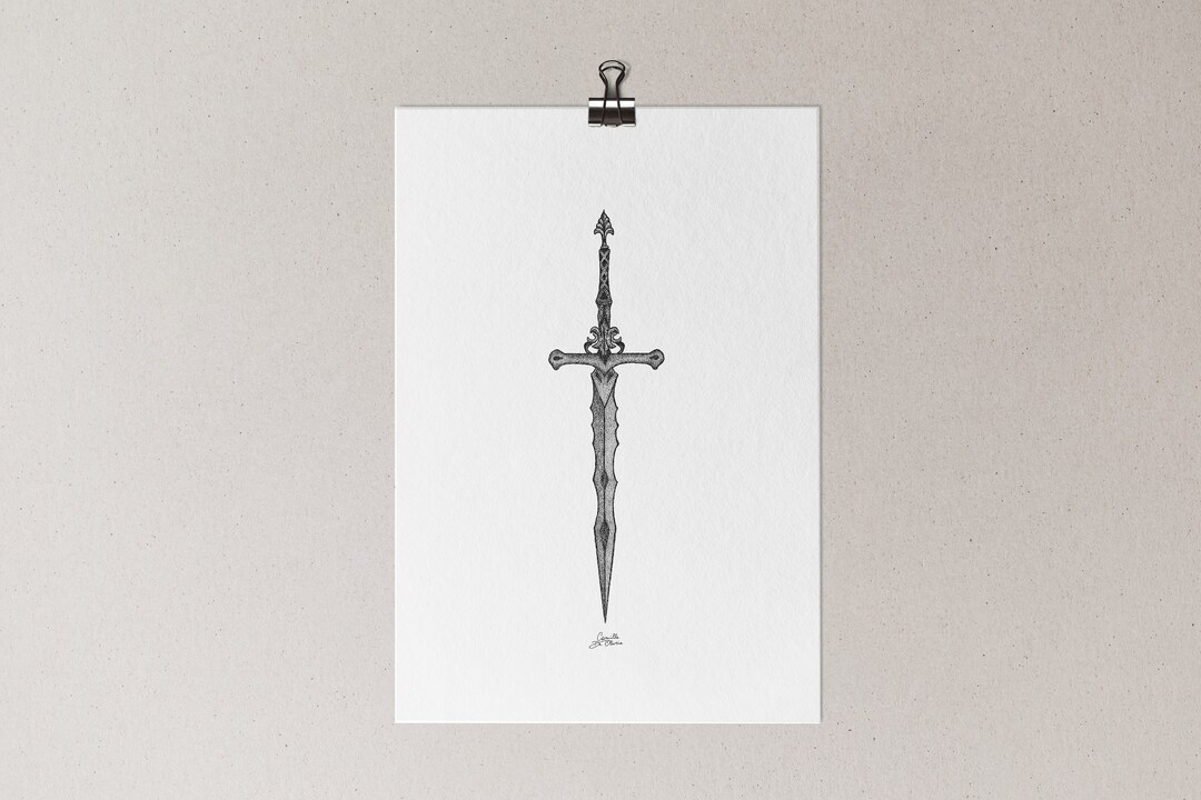 Dagger Poster Limited Edition Art Print Illustration Weapon, Sword ...