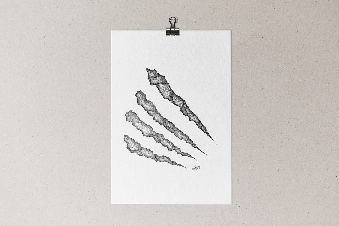 Claws Poster Limited Edition Art Print Animal Trace - Etsy