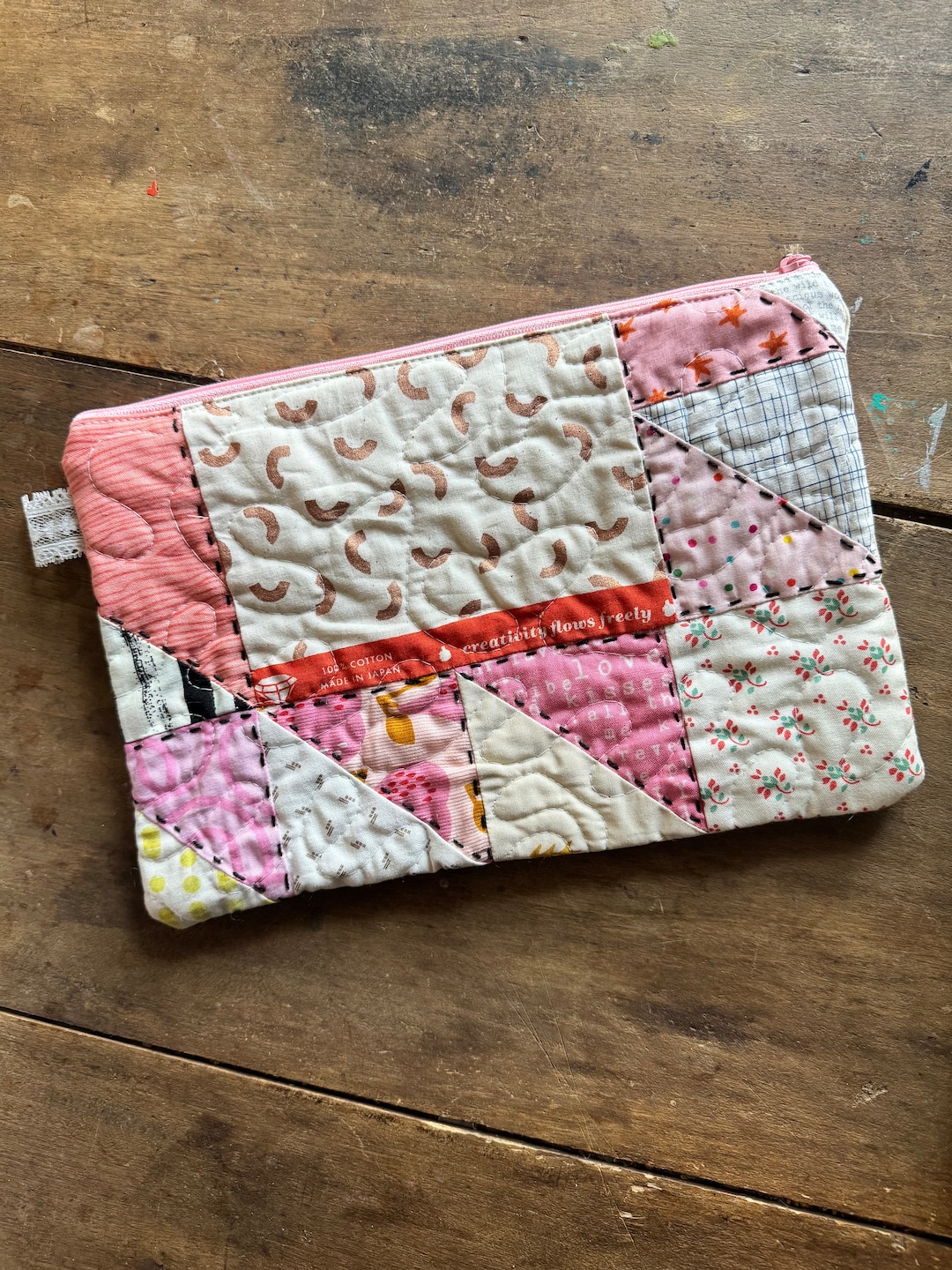 Patchwork Zipper Bag - Etsy