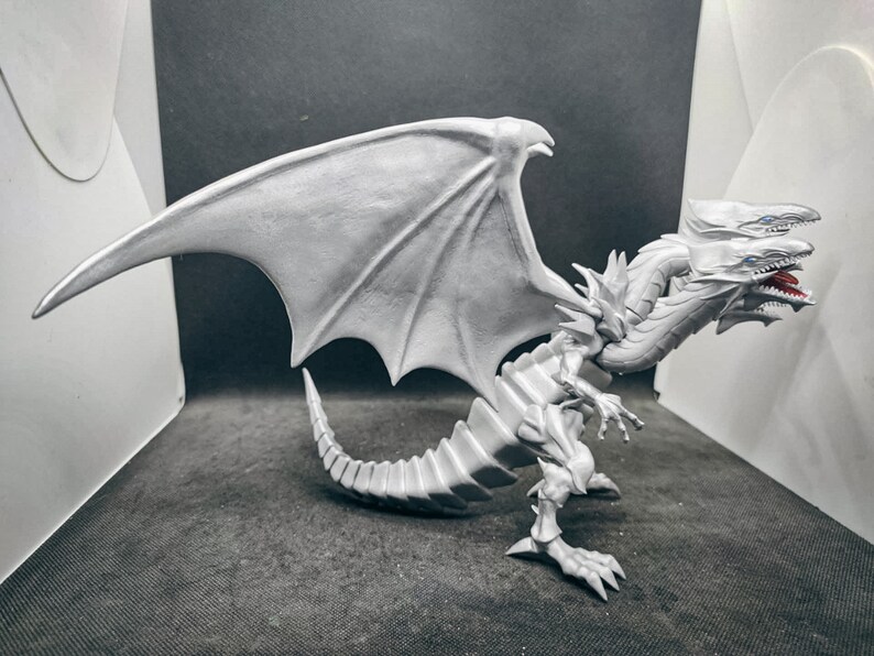 Ultimate Blue Eyes White Dragon Yugioh 20-30 Cm Resin 3D Print Action ...