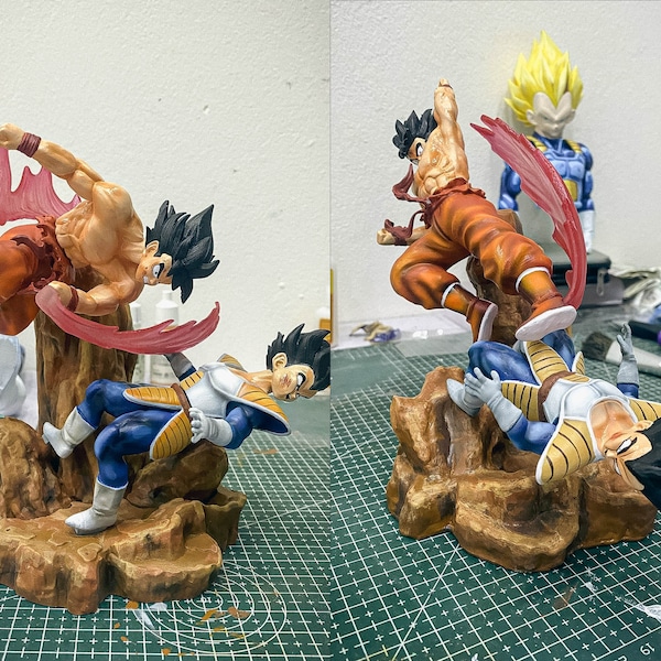 Goku and Vegeta Action Figures - Etsy