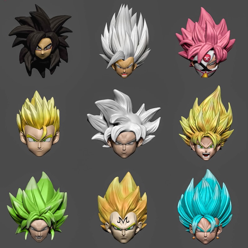 Dragon Ball Goku Head - Etsy