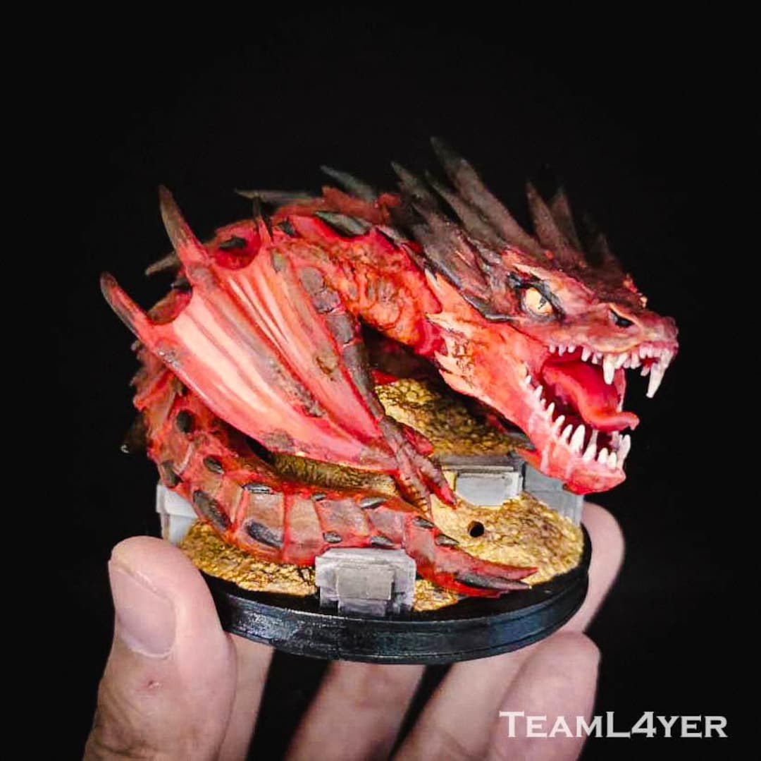 Smaug Dragon the Lord of the Rings 7-15 Cm Resin 3D Print Action Figure ...