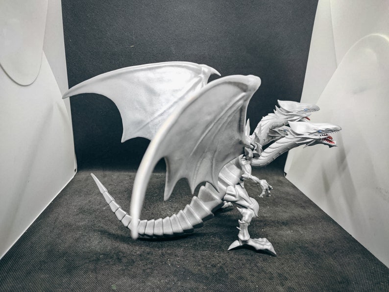 Ultimate Blue Eyes White Dragon Yugioh 20-30 Cm Resin 3D Print Action ...