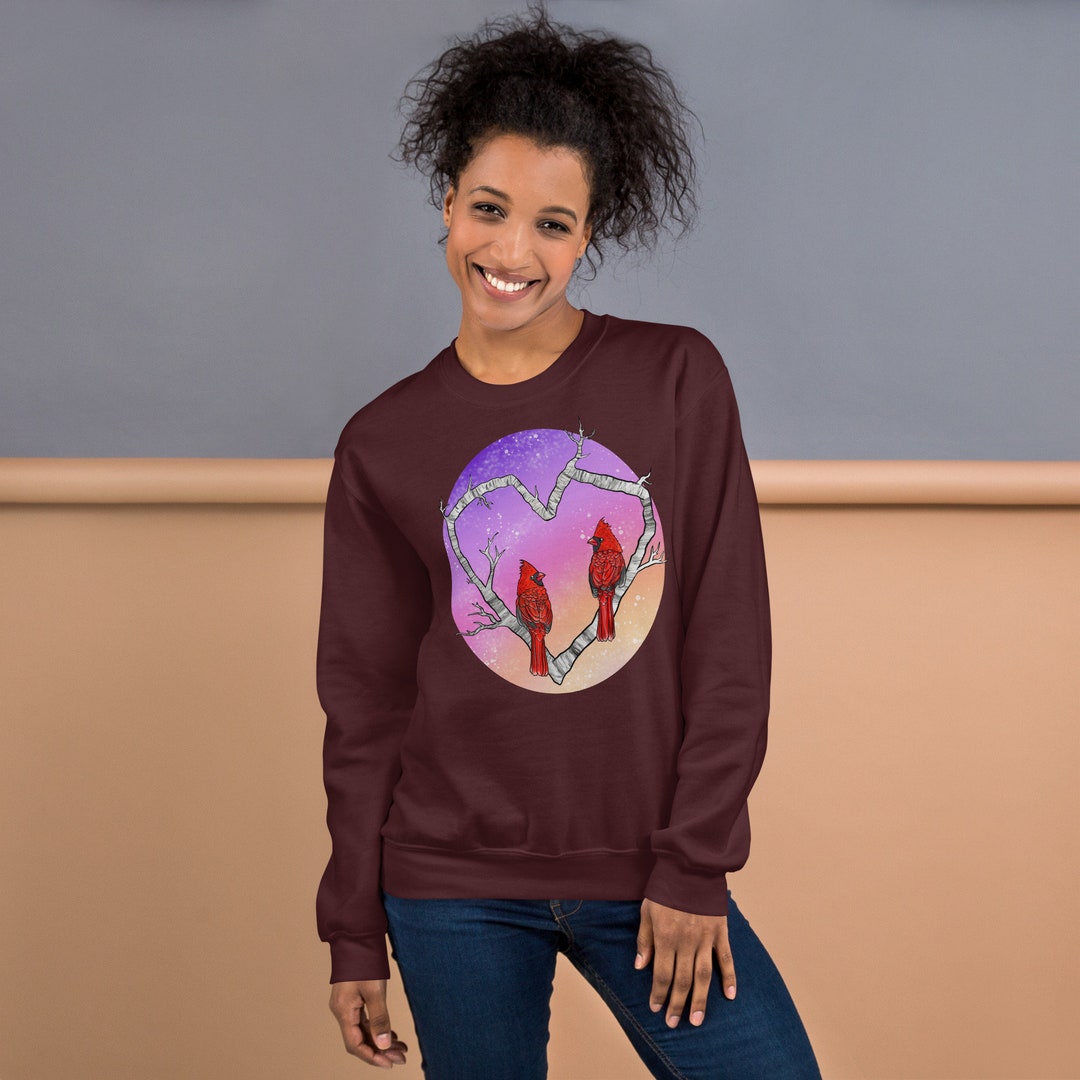 Cardinal Sweater, Cardinal Heart Sweatshirt, Cardinal Bird T-shirt ...
