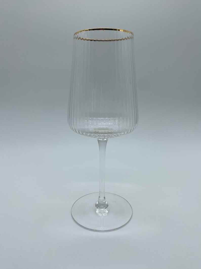 4 Pack Gold Rimmed Wine Glasses Gold Stemless Wine Glasses Gold Wine ...