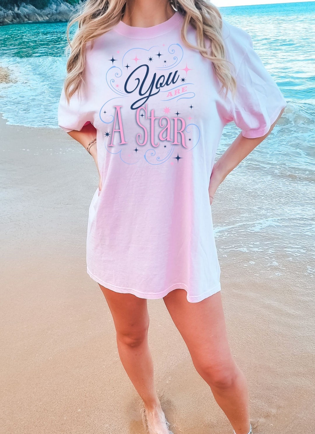 You Are A Star Comfort Color Shirt, Aesthetic Celestial T-shirt ...