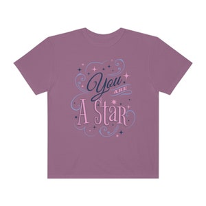 You Are A Star Comfort Color Shirt, Aesthetic Celestial T-shirt ...