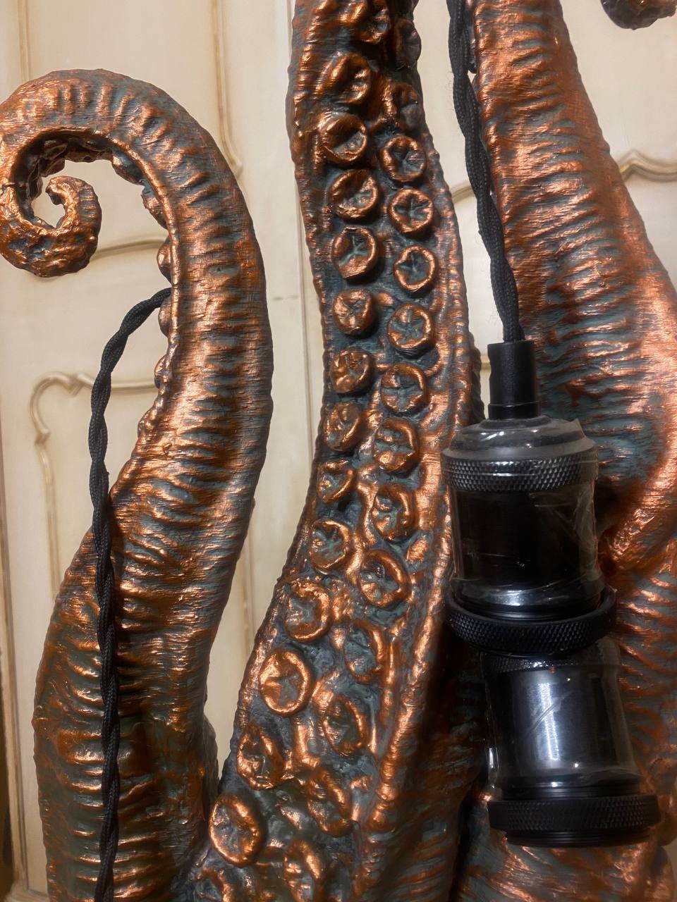 Tentacle Kraken Octopus Chandelier, Lovecraft Gothic Sculpture Ceiling ...