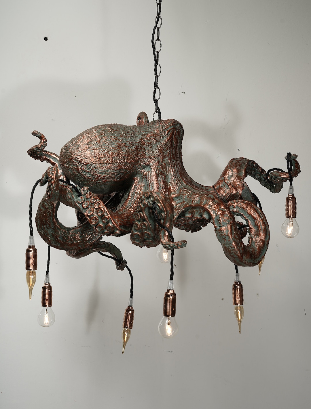Octopus Tentacle 8 Bulb Chandelier Cthulhu Mythos Fantasy Steampunk ...
