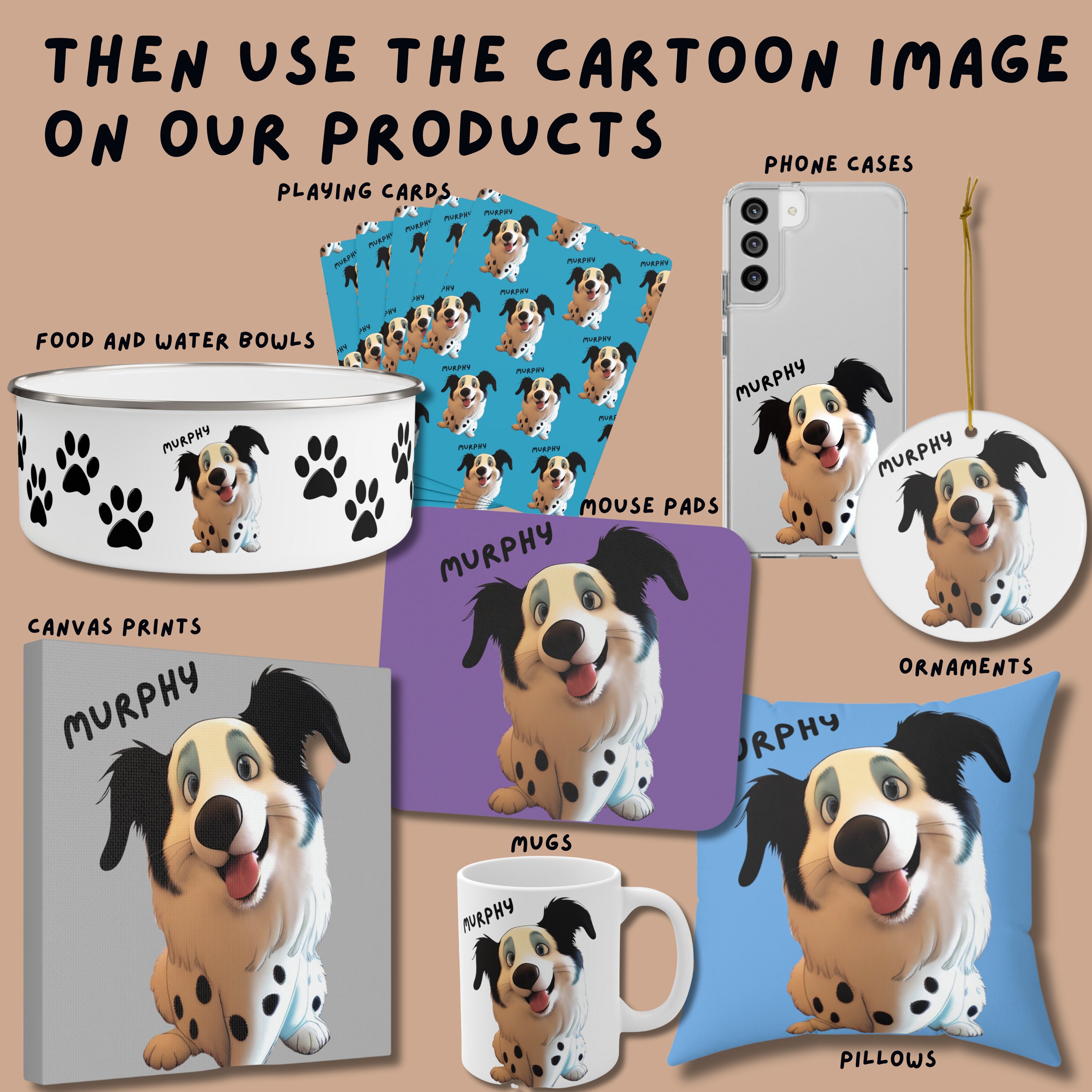 Custom Digital Cartoon Image of Your Pet, Use to Create Custom Products ...
