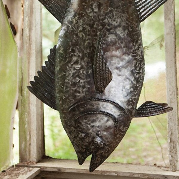 Metal Fish Sculpture - Etsy