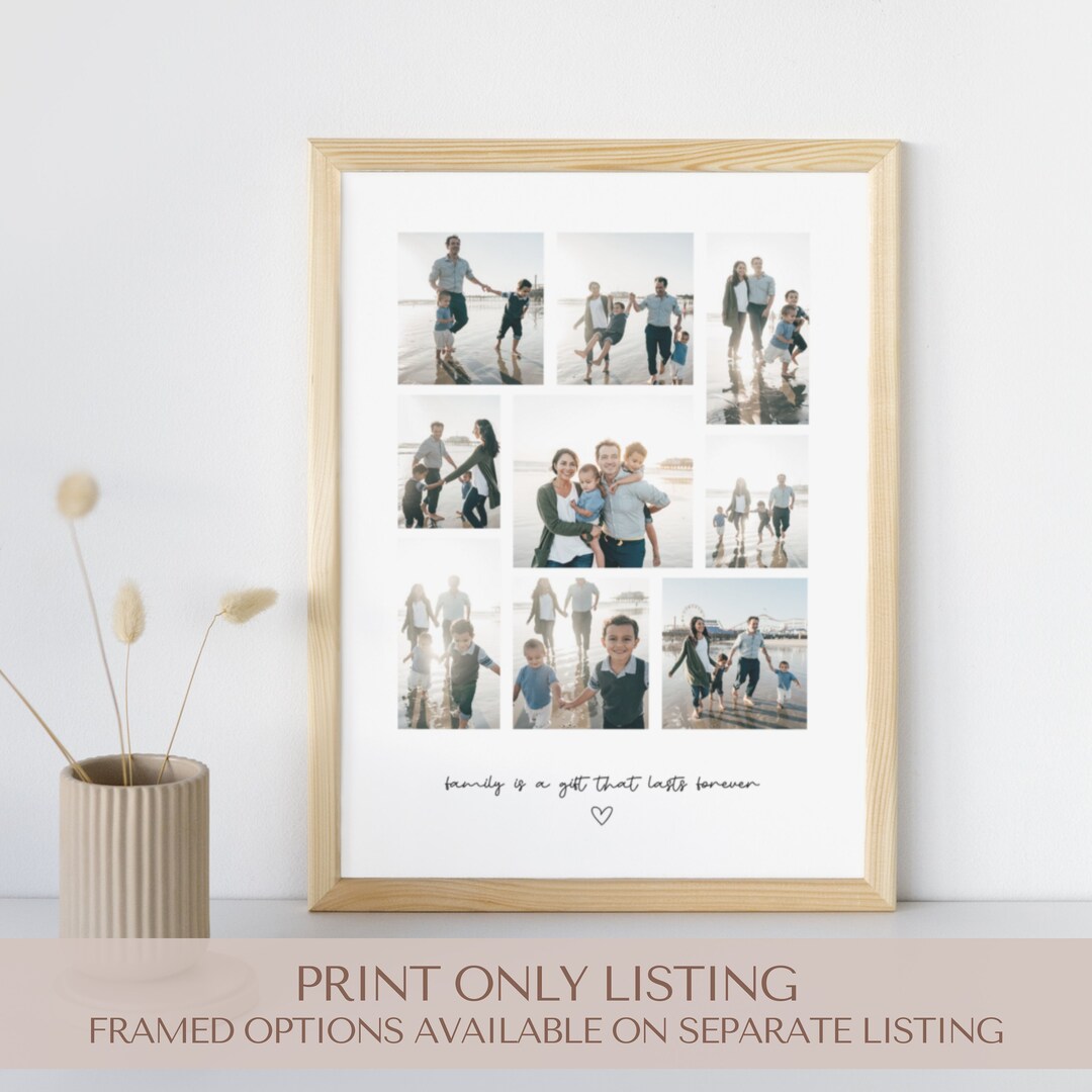 Personalised Printed Photo Collage | Photo Print | Family Portrait ...