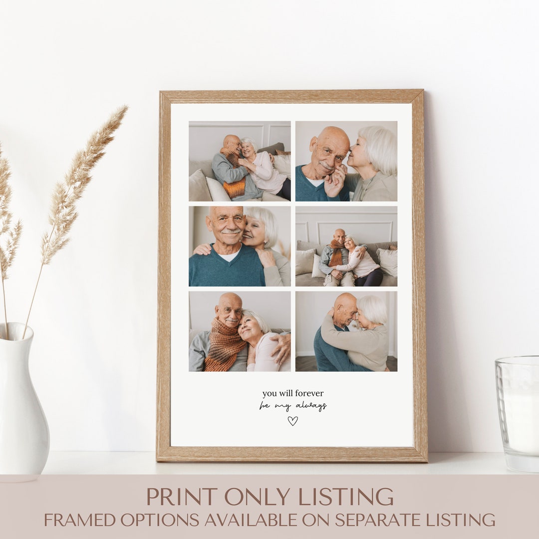Personalised Printed Photo Collage Photo Print Family Portrait Family ...