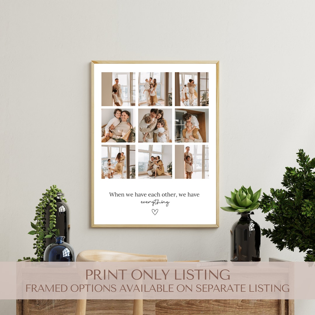 Personalised Printed Photo Collage | Photo Print | Family Portrait ...