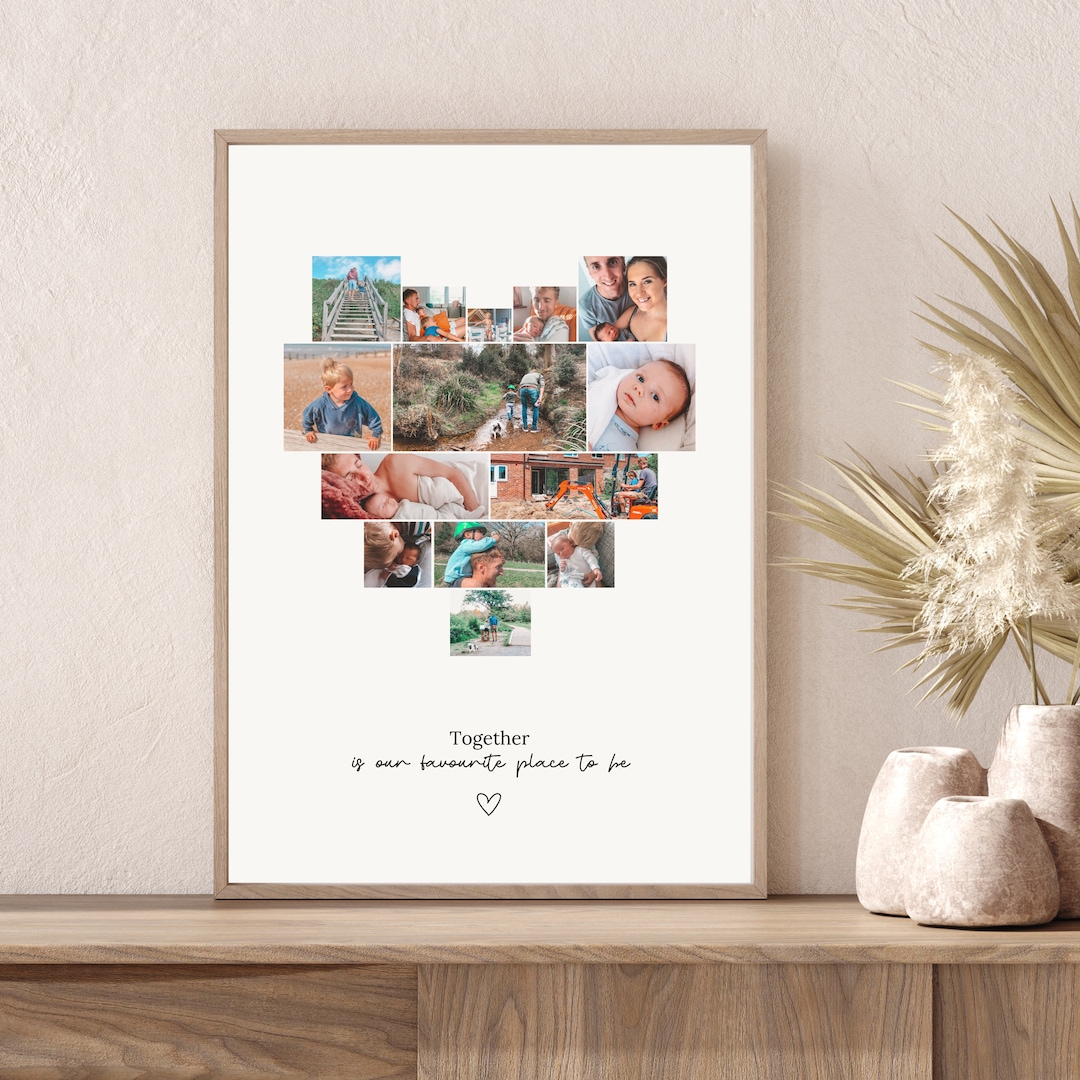 Personalised Printed Photo Collage Photo Print Family - Etsy