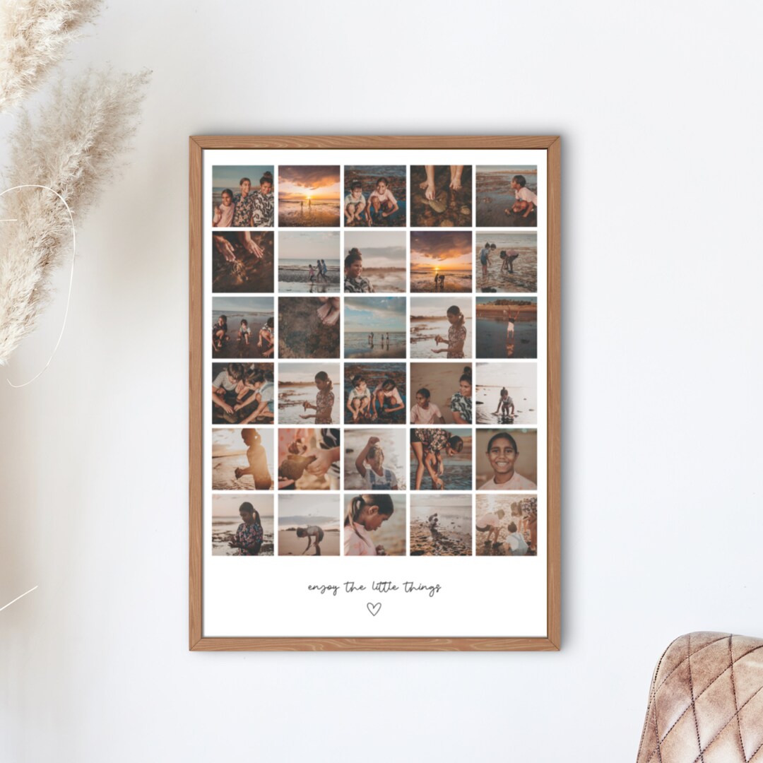 Personalised Printed Photo Collage Photo Print Family - Etsy