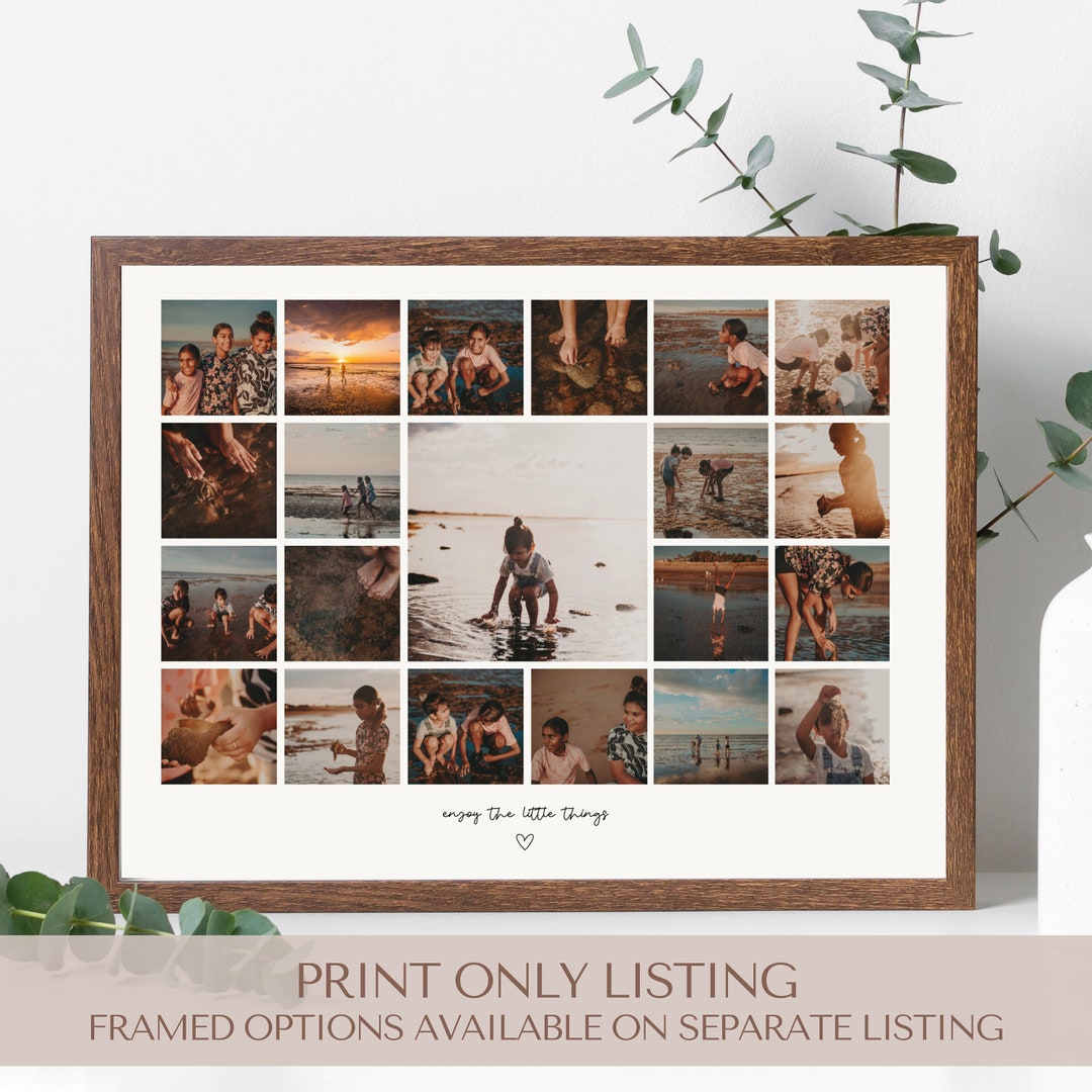 Personalised Printed Photo Collage | Photo Print | Family Portrait ...