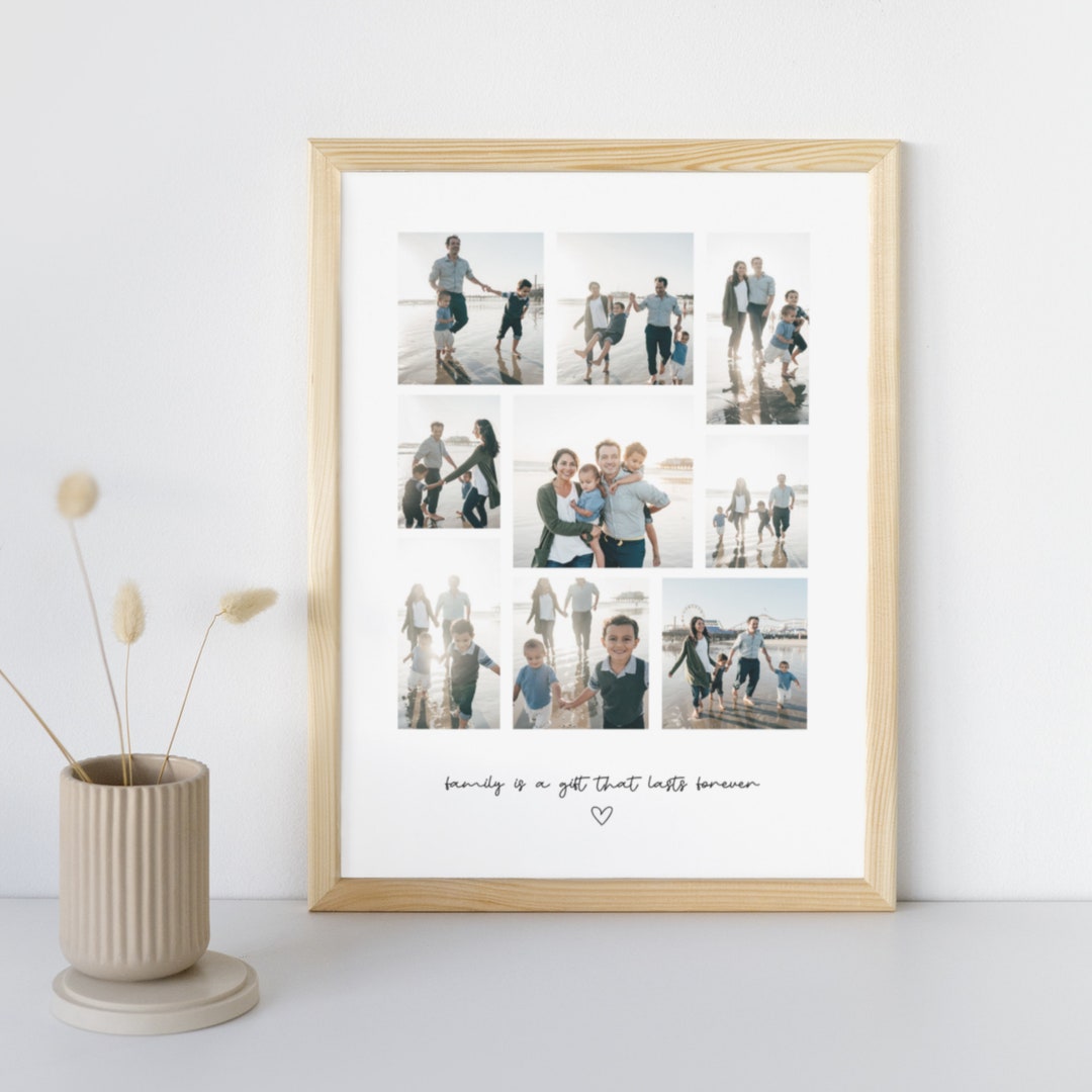 Personalised Printed Photo Collage Photo Print Family - Etsy UK