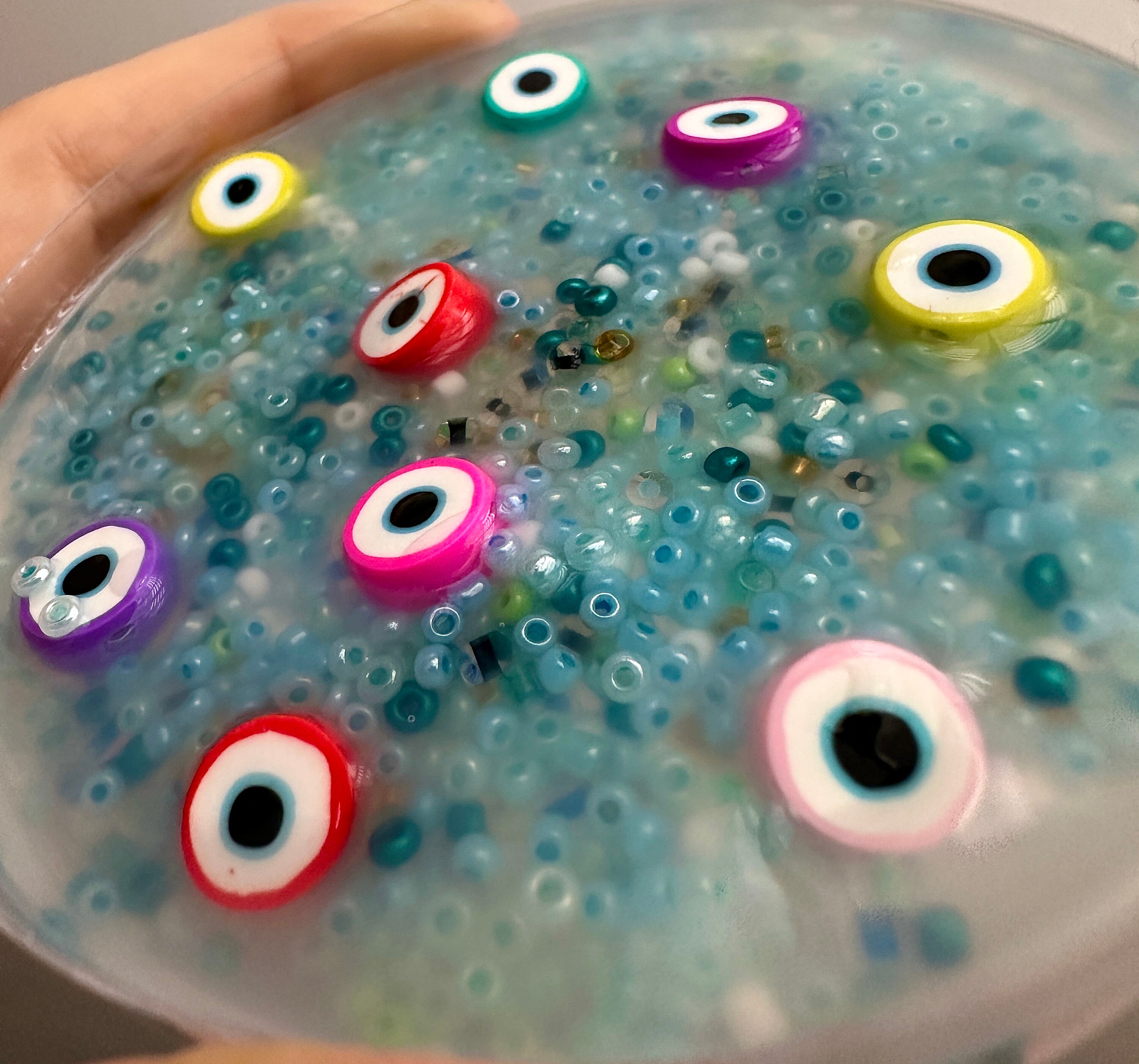 Eye Eye Picky Pad Silicone and Bead Fidget Toy Picking Pad - Etsy