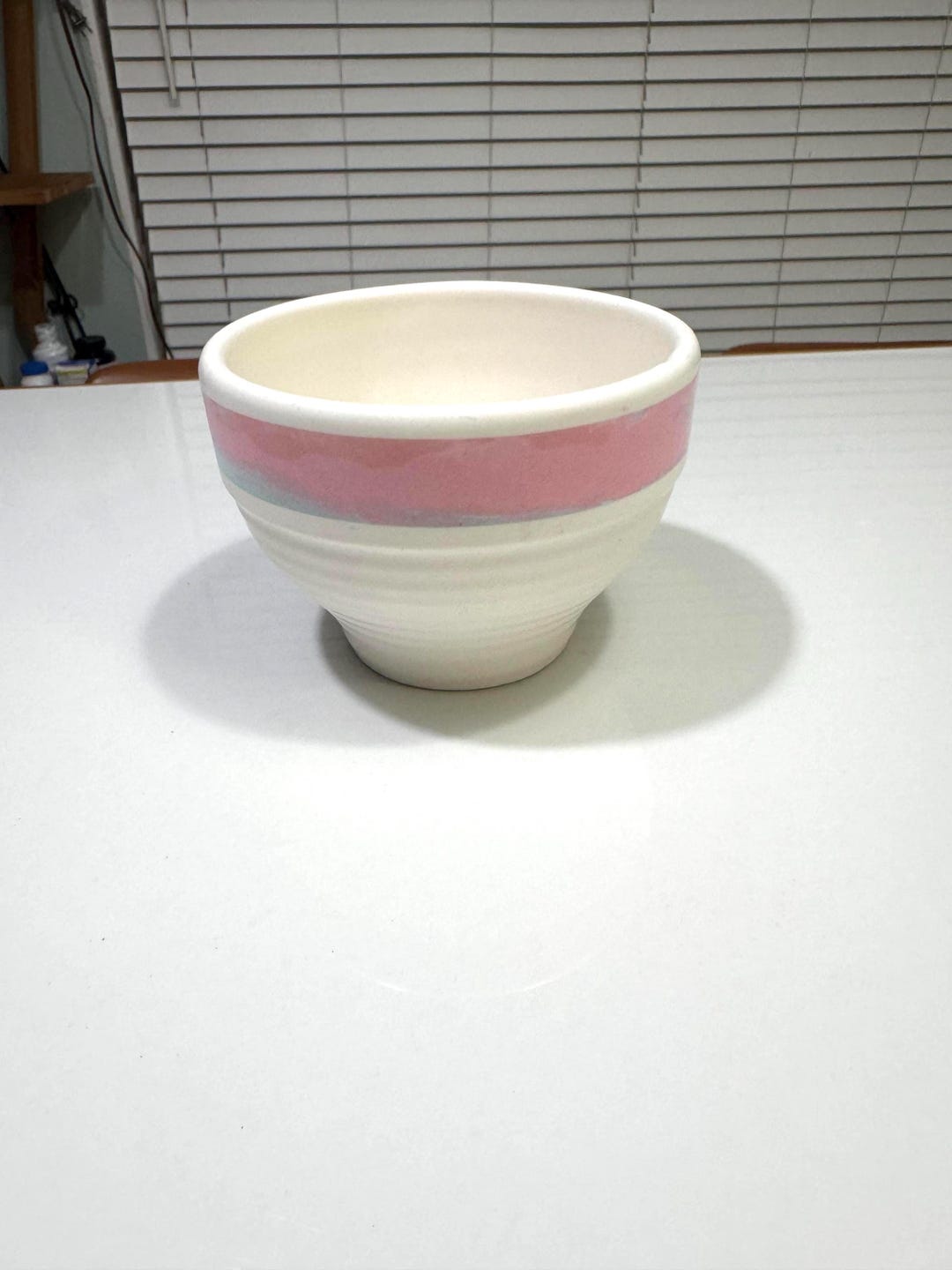 Treasure Craft Mirage - Stoneware Salsa Bowl Ivory Pink USA - Vintage ...