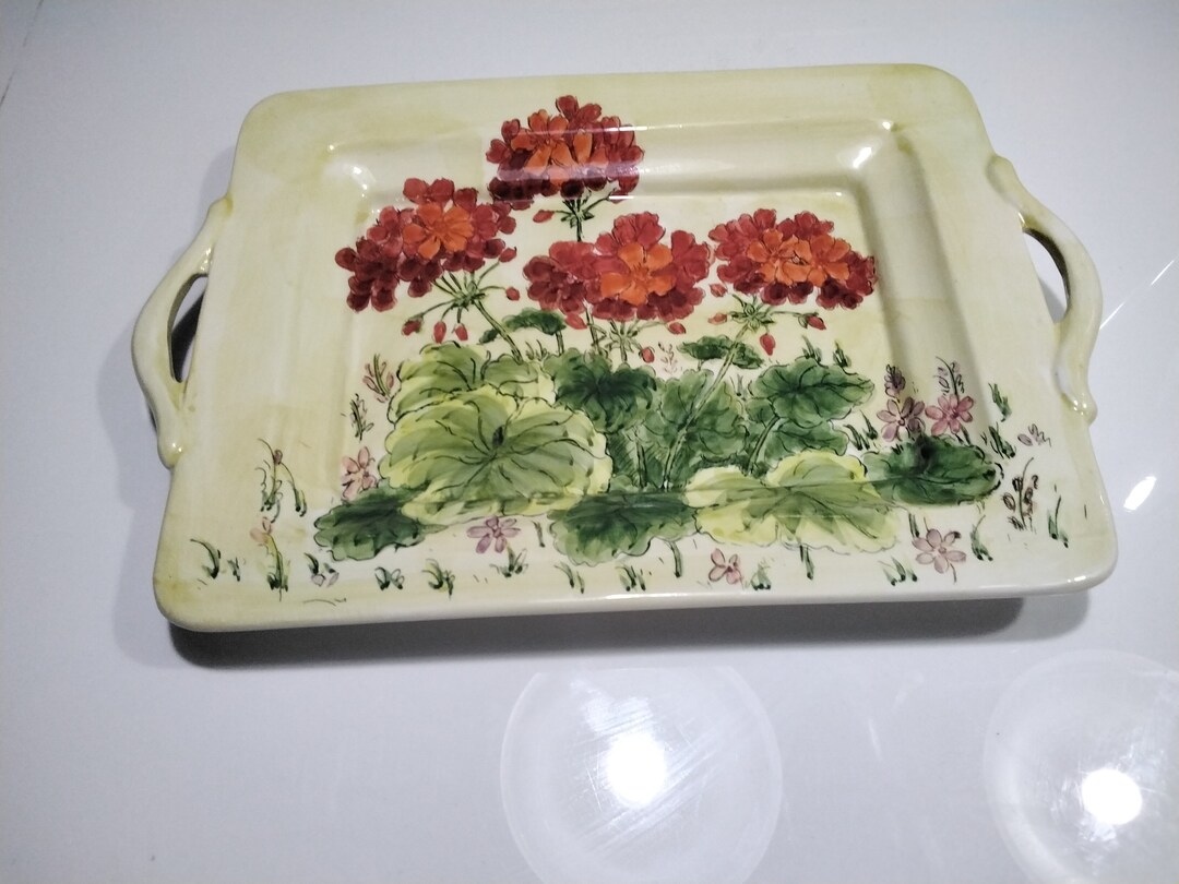 Ceramic Serving Tray/platter - Vintage - Etsy