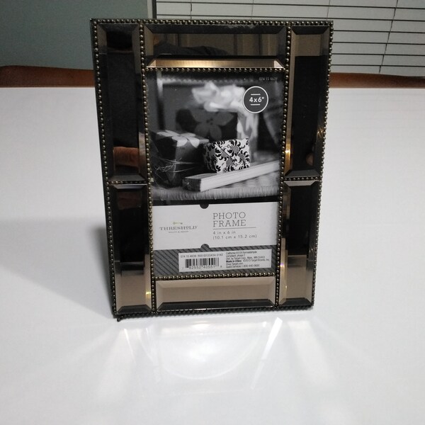 Beveled Glass Picture Frame - Etsy