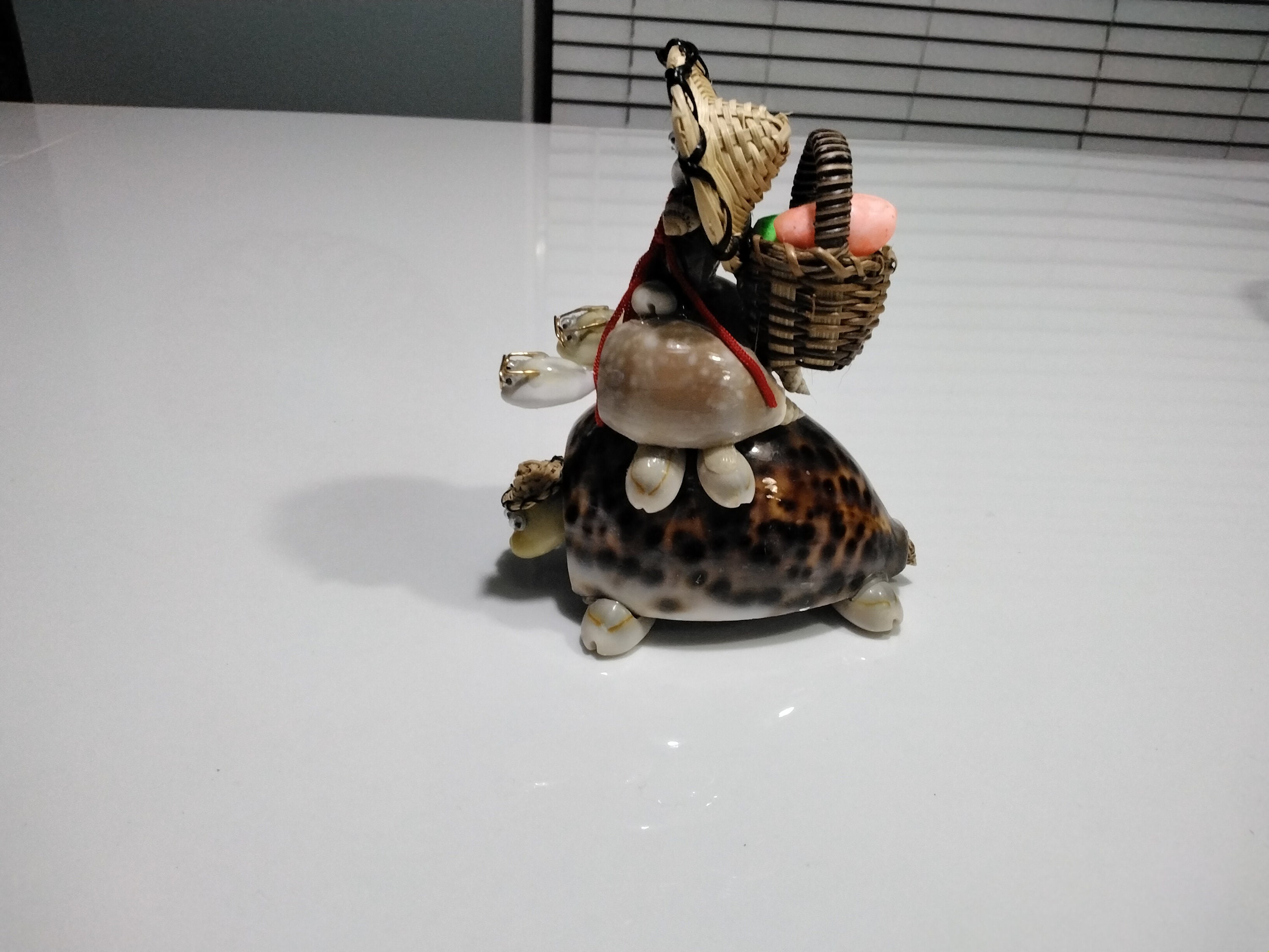Seashell Art Sculpture STACKED TURTLES Vintage Collectible - Etsy