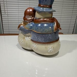 Snowman Family Cookie Jar - Vintage Rare - Etsy