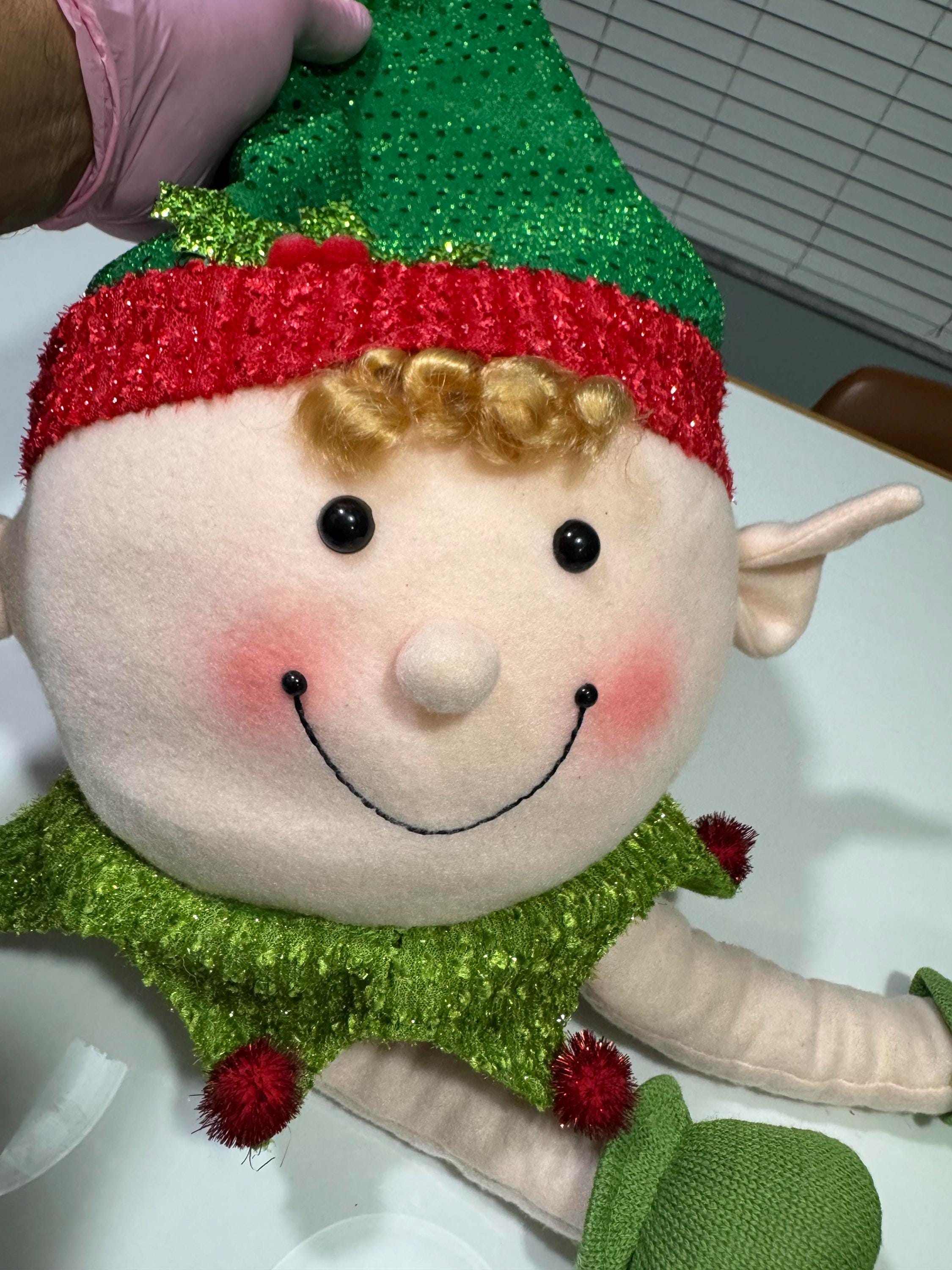 Elf Hugging Tree Topper / Table Decor - Vintage - Etsy