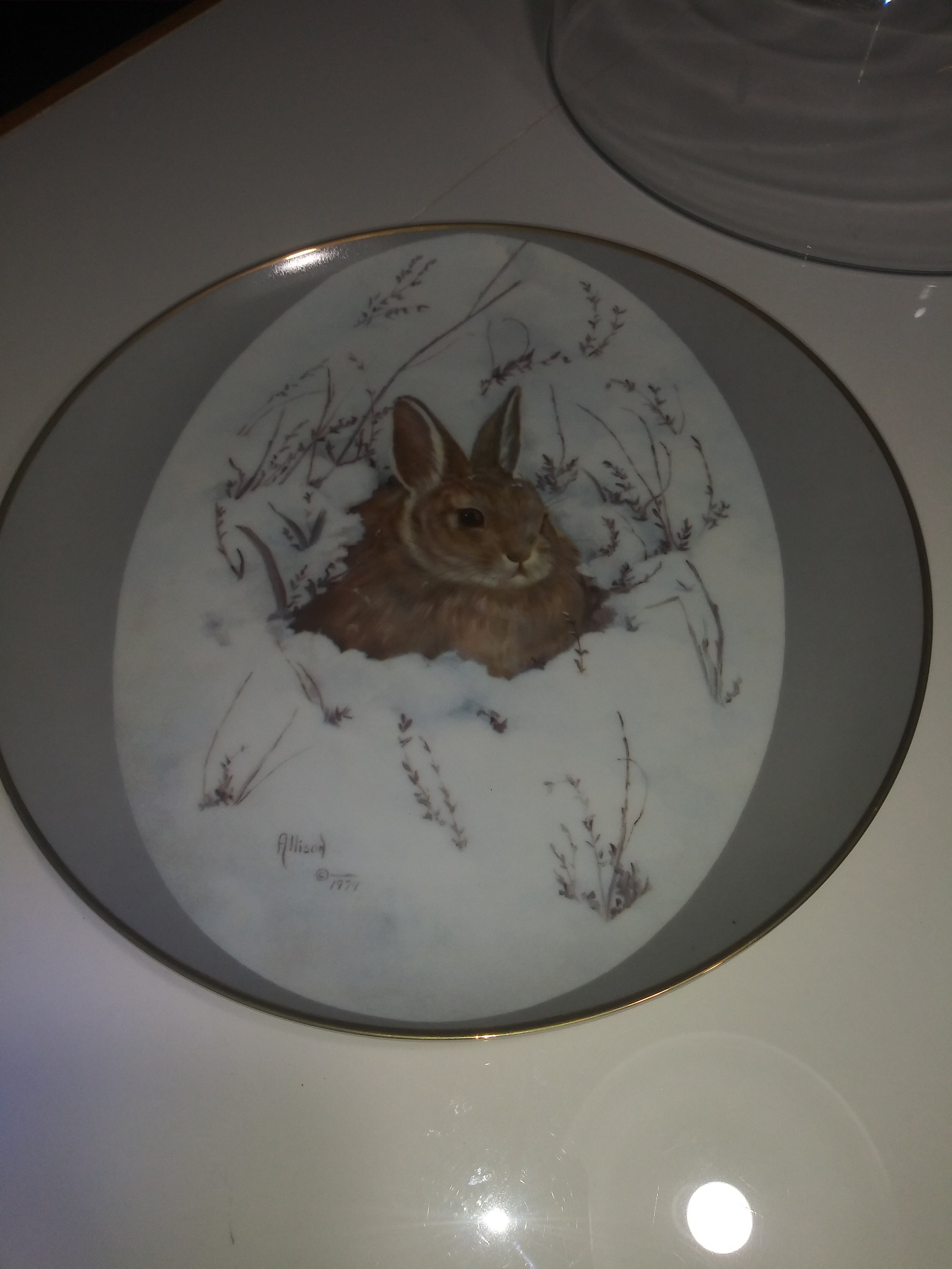 Rabbit Collectible Ceramic Plate - Etsy