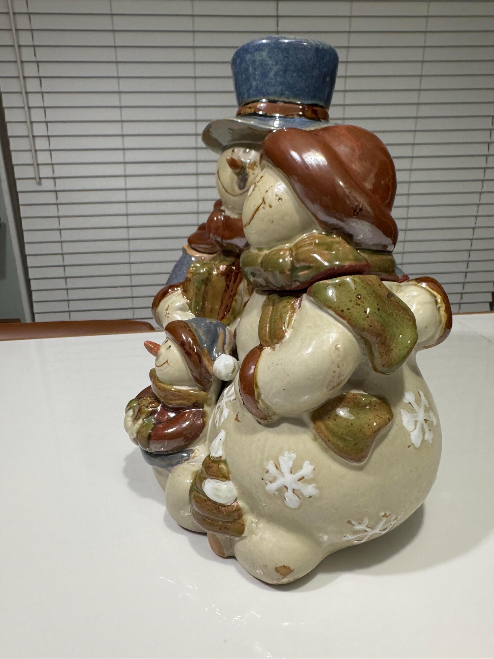 Snowman Family Cookie Jar - Vintage Rare - Etsy