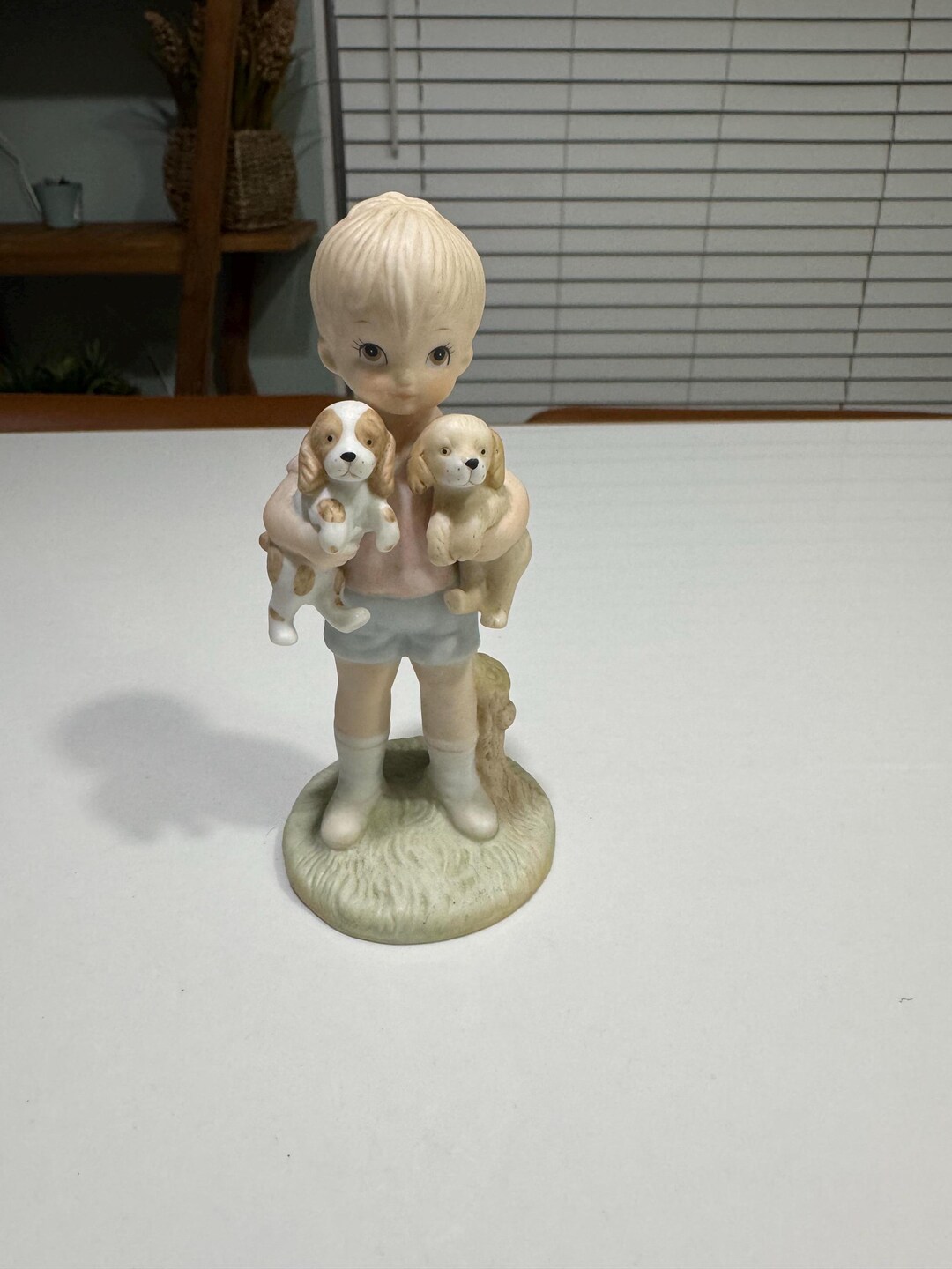 Lefton Figurine Christopher Collection, "one Can Never Alone Puppy Dogs ...