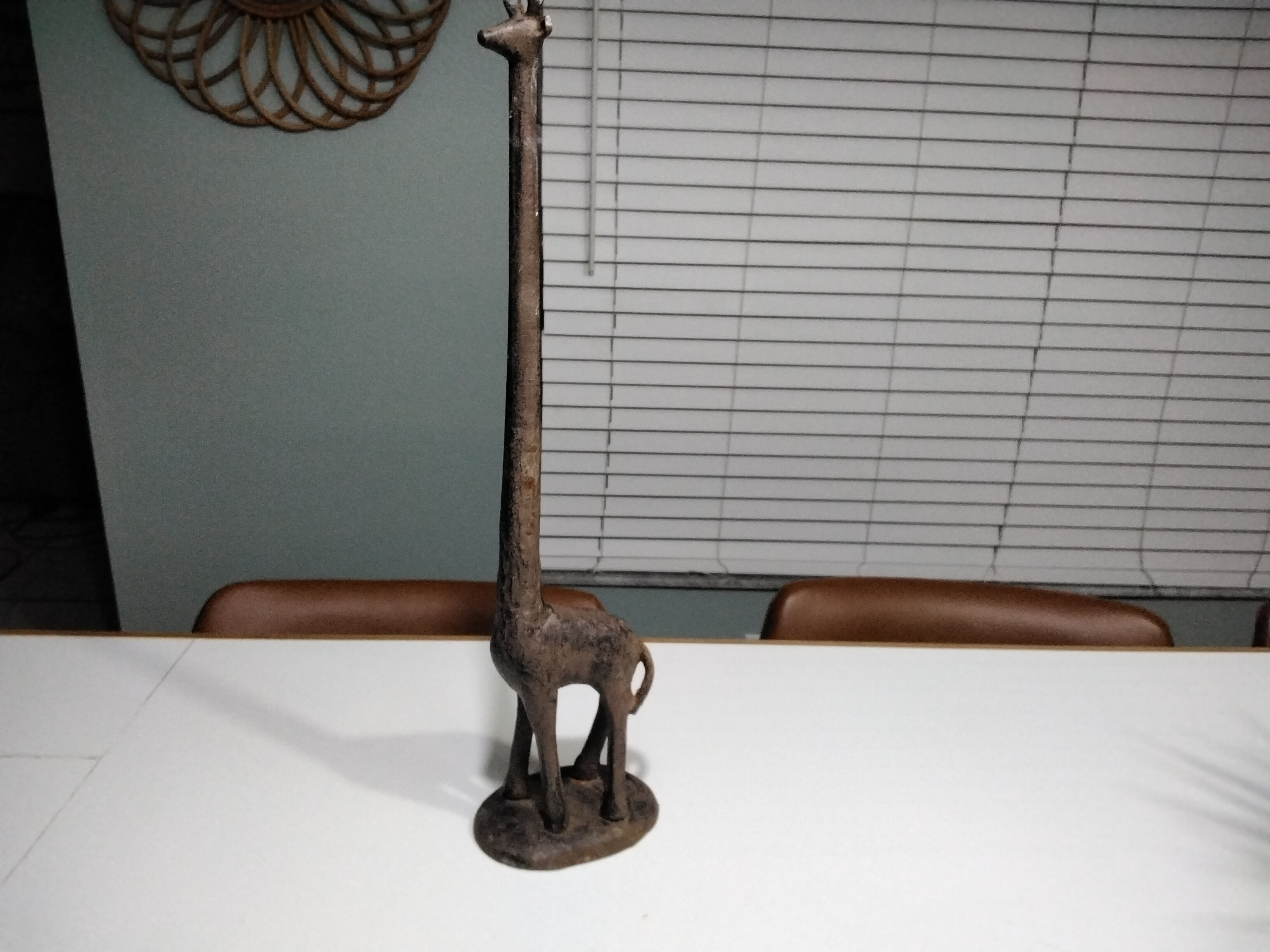 Giraffe Sculpture Wrought Iron Giraffe Figurine Excellent - Vintage - Etsy