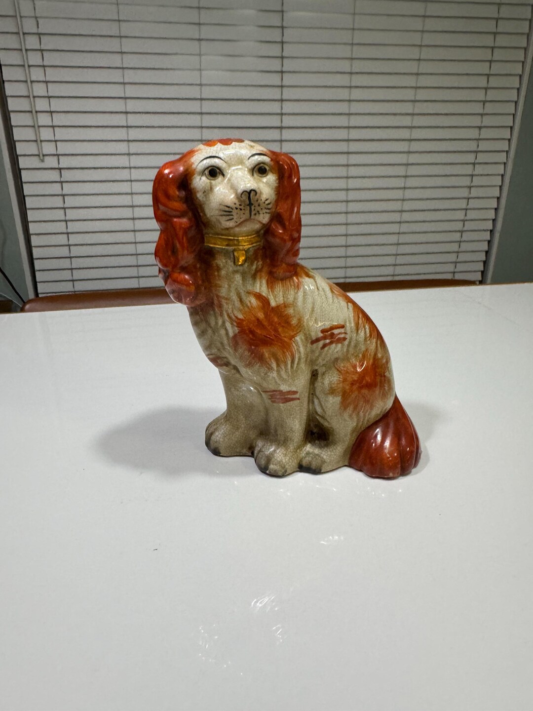 Staffordshire Victorian Spaniel Dog Figurine - Antique Vintage - Etsy