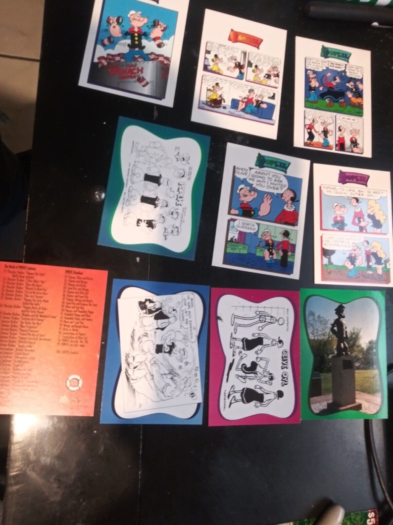 Popeye Collection Cards, Over 1,000 Card Collection - Etsy