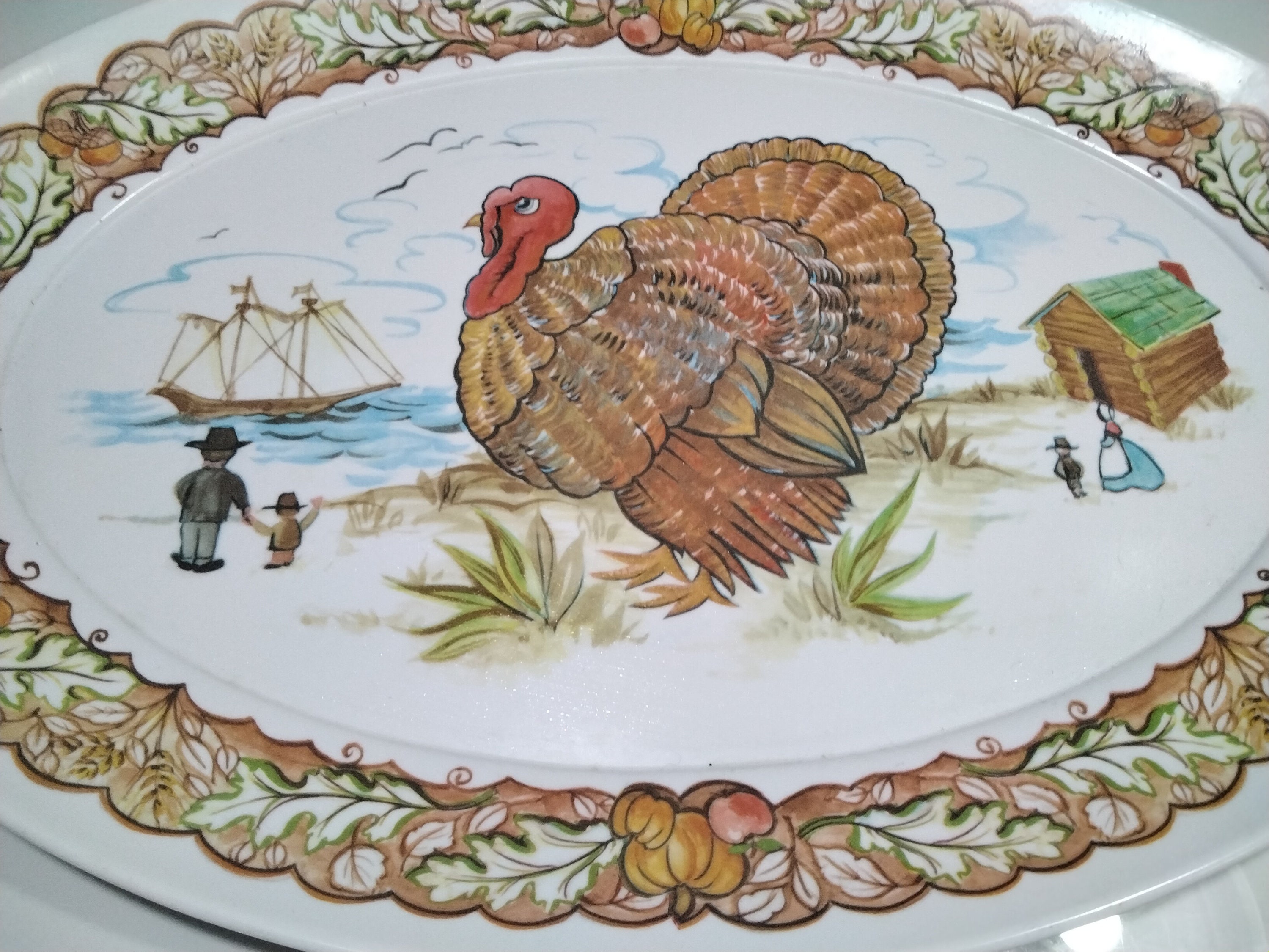 Turkey Platter - Vintage in Great Condition - Etsy