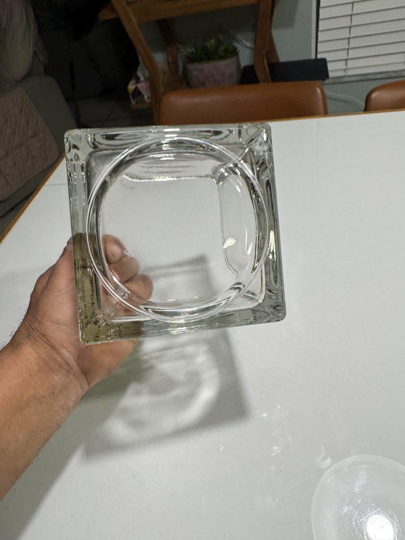 Square Glass Cube Vase - Etsy