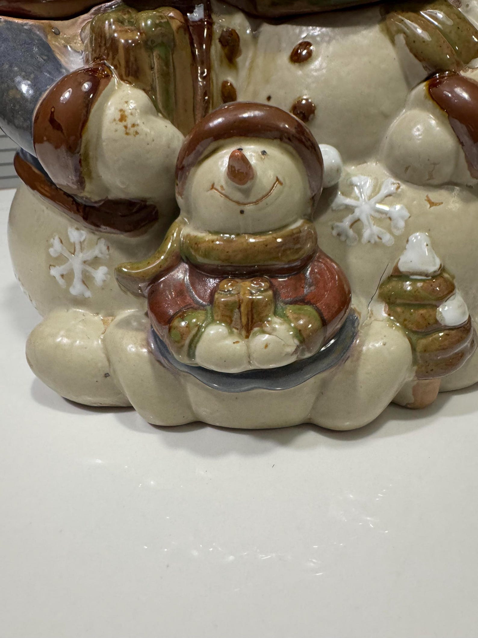 Snowman Family Cookie Jar - Vintage Rare - Etsy
