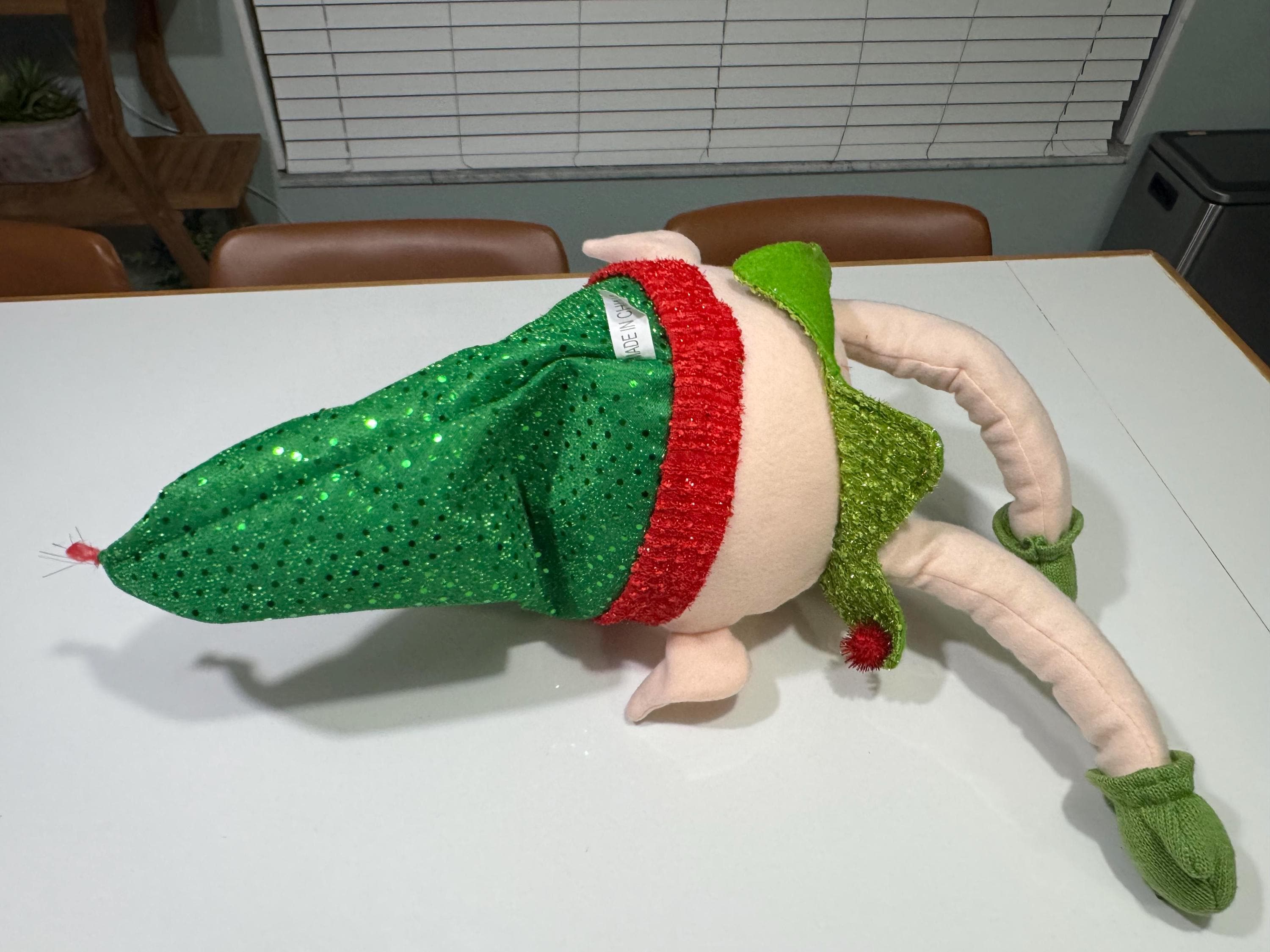 Elf Hugging Tree Topper / Table Decor - Vintage - Etsy