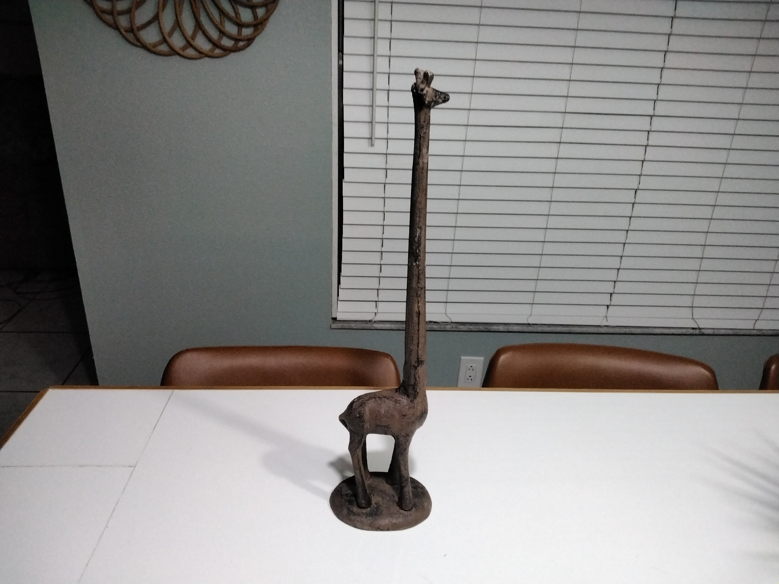 Giraffe Sculpture Wrought Iron Giraffe Figurine Excellent - Vintage - Etsy