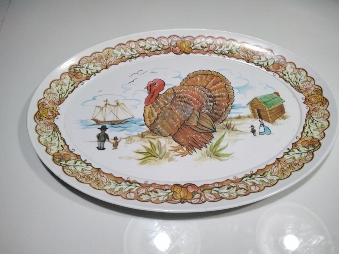 Turkey Platter - Vintage in Great Condition - Etsy