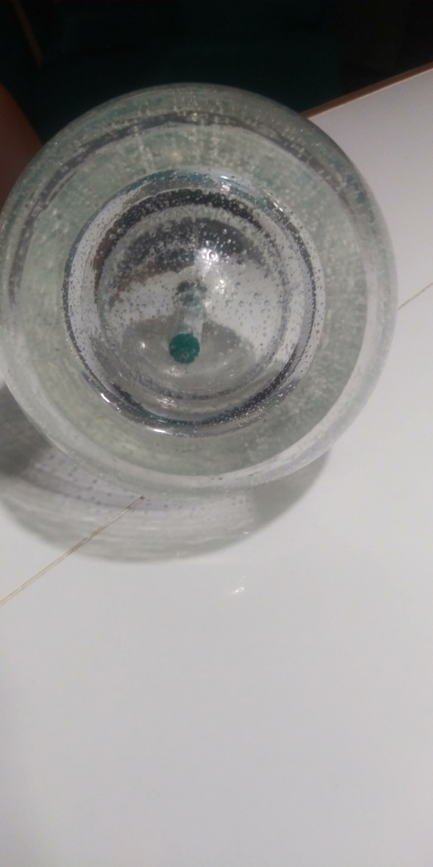 Pen / Pencil Holder - Round Glass Paper Holder. - Etsy