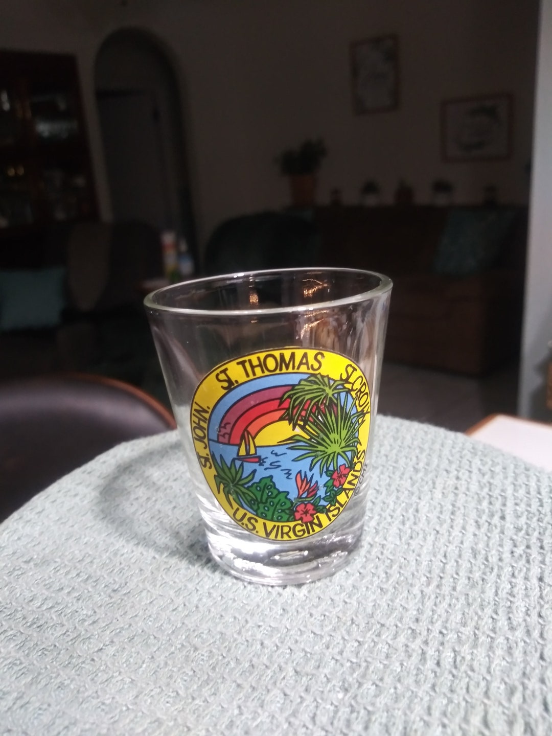 Rum Drinking Glass Cup Collectible Bar Souvenir Virgin Islands 1 - Etsy